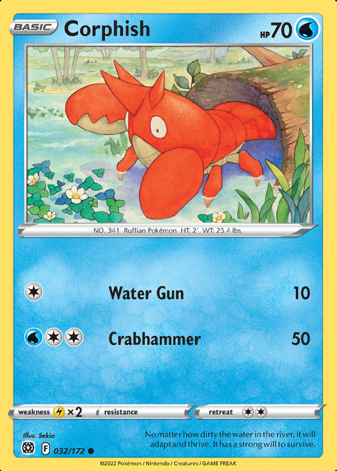 Corphish - Brilliant Stars - Common - Pokemon TCG - DigitalTQ