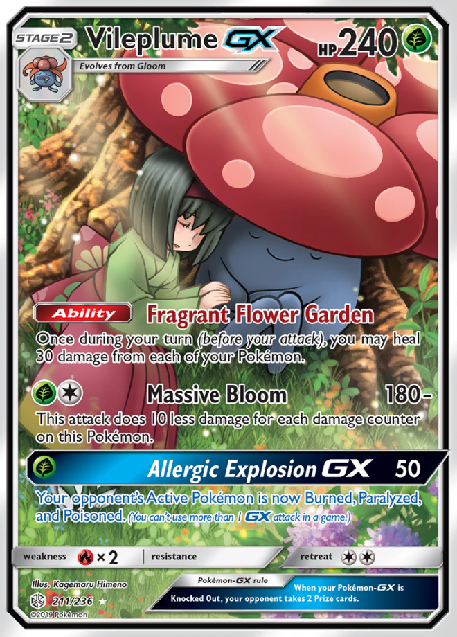Vileplume GX - Cosmic Eclipse - Ultra Rare - Pokemon TCG - DigitalTQ