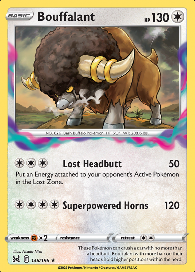 Bouffalant - Lost Origin - Rare - Pokemon TCG - DigitalTQ Bouffalant - Lost Origin - Rare - Pokemon TCG - DigitalTQ