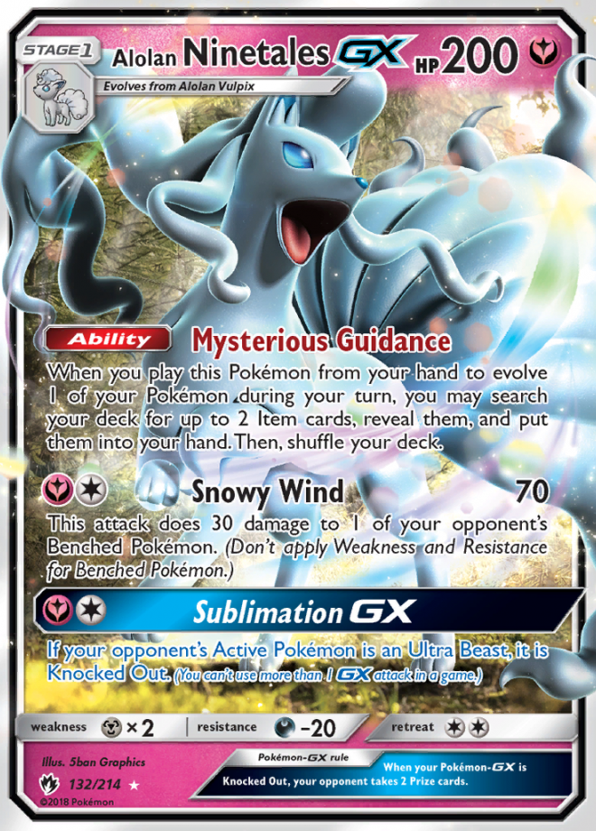Alolan Ninetales GX - Lost Thunder - Rare Holo GX - Pokemon TCG - DigitalTQ
