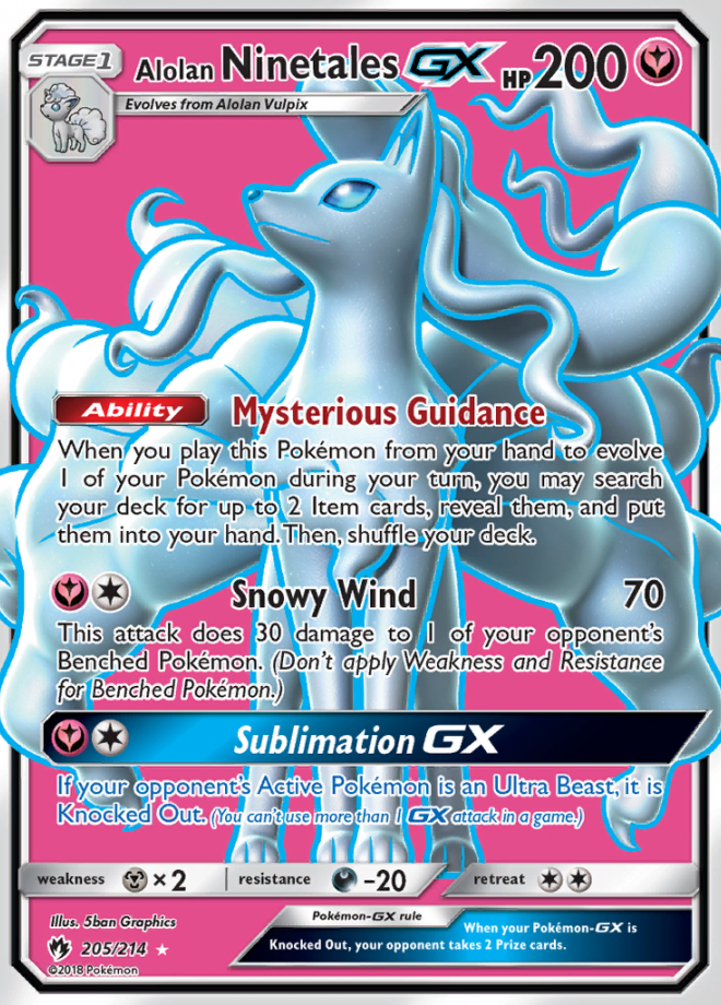 Alolan Ninetales GX - Lost Thunder - Ultra Rare - Pokemon TCG - DigitalTQ