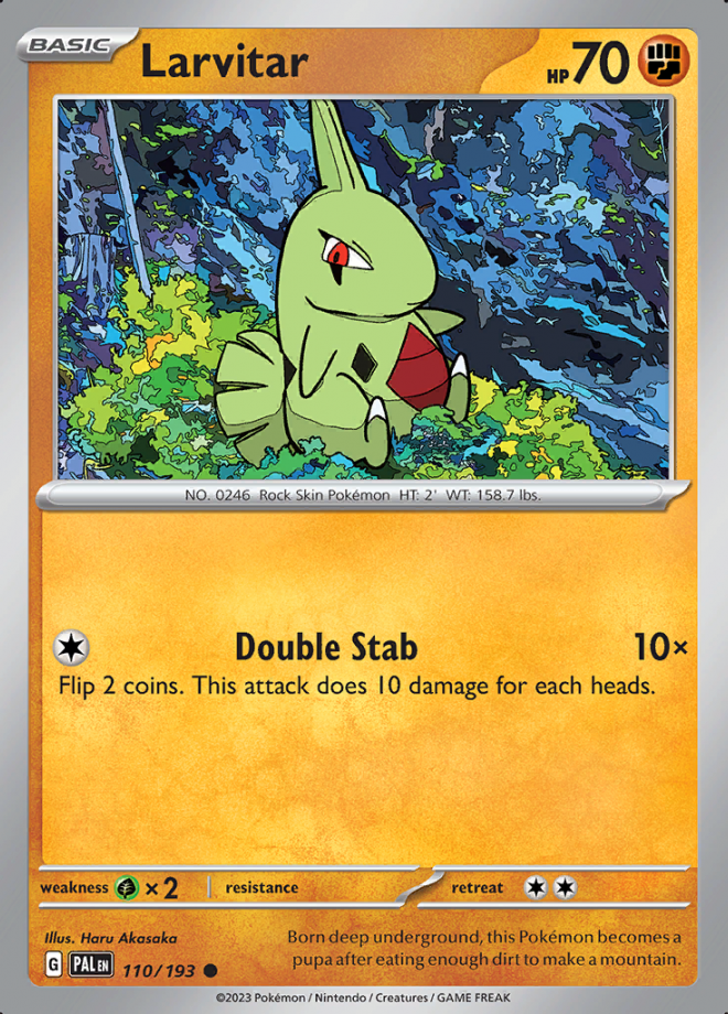 Larvitar - Paldea Evolved - Common - Pokemon TCG - DigitalTQ