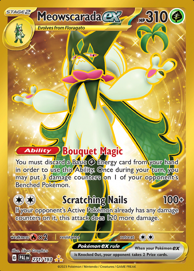 Meowscarada Ex Paldea Evolved Hyper Rare Pokemon Tcg Digitaltq
