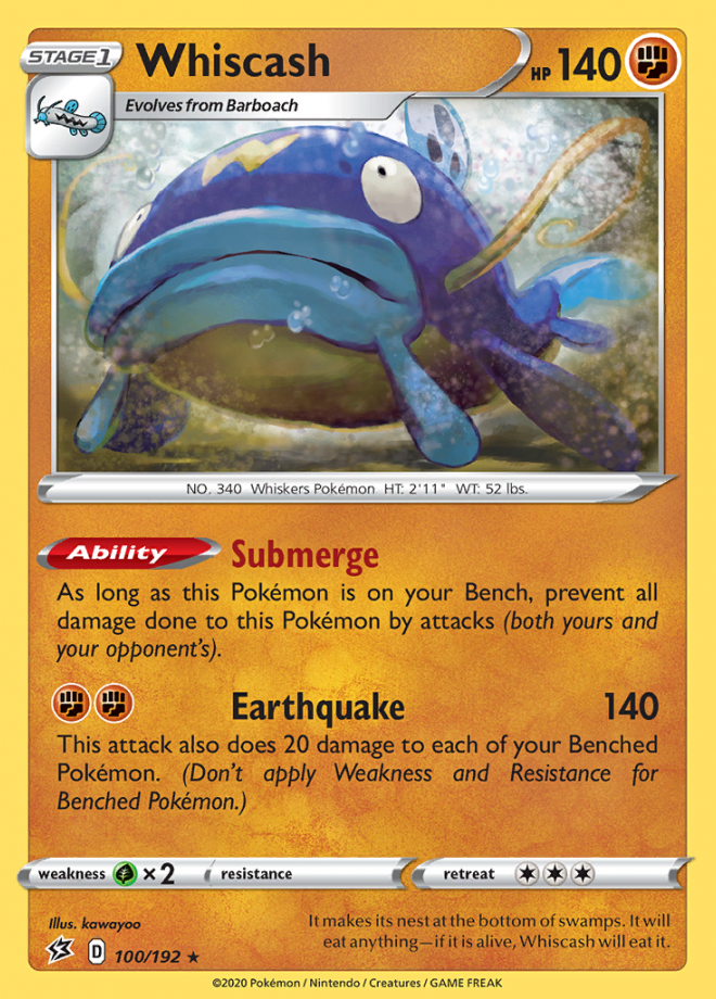 Whiscash - Rebel Clash - Rare - Pokemon TCG - DigitalTQ
