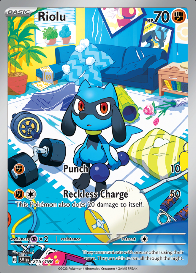 Riolu - Scarlet & Violet - Illustration Rare - Pokemon TCG - DigitalTQ Riolu - Scarlet & Violet - Illustration Rare - Pokemon TCG - DigitalTQ