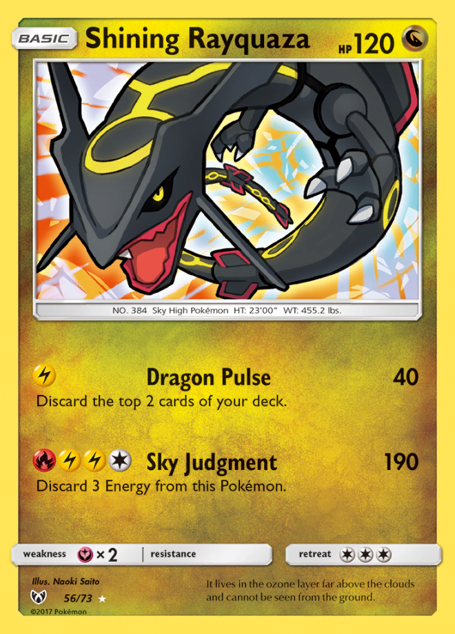 Shining Rayquaza - Shining Legends - Rare Shining - Pokemon TCG - DigitalTQ