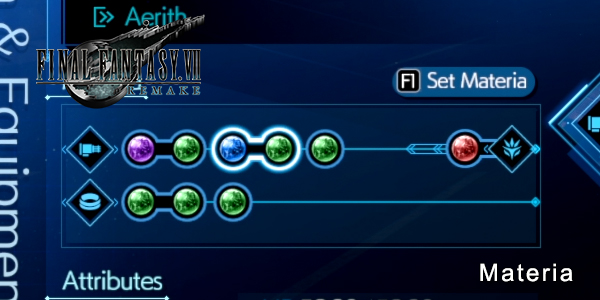 Final Fantasy VII Remake - Materia List - DigitalTQ