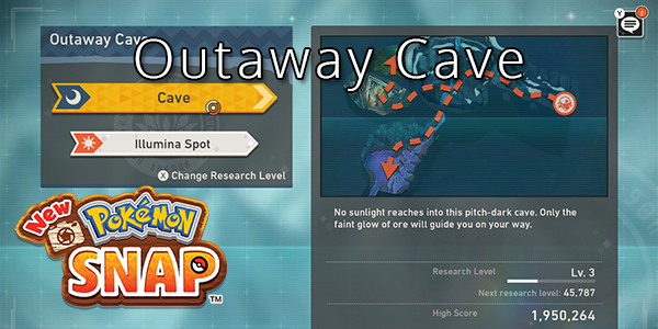 New Pokemon Snap - Outaway Cave - Pokemon List - DigitalTQ